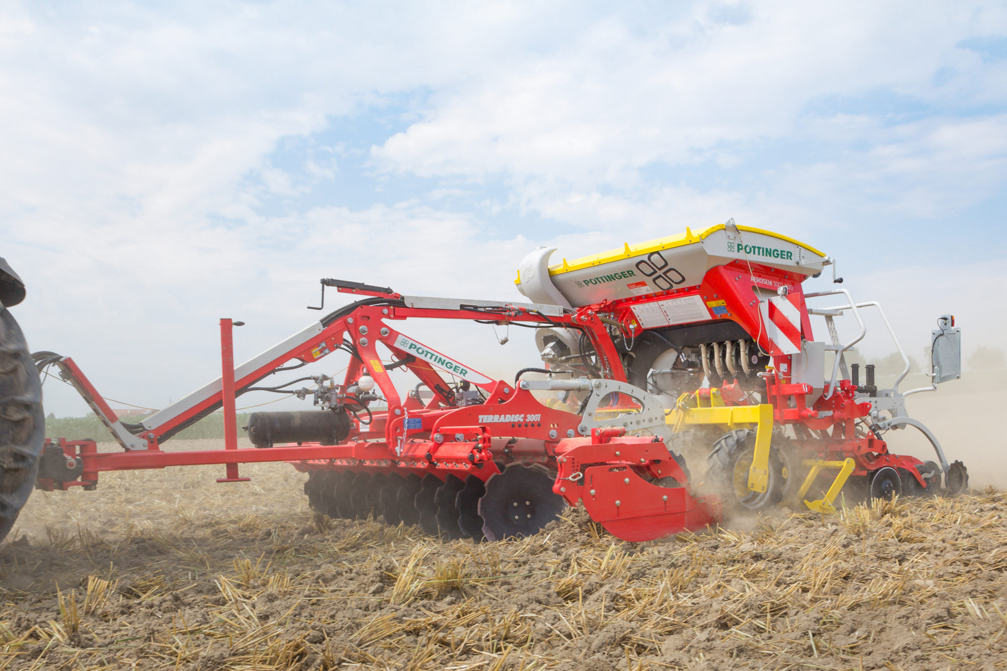 POTTINGER TERRADISC compact disc harrow - and new Multi-Line seeder ...